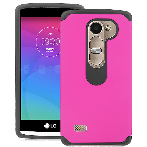 LG Destiny L21G Power L22C Hybrid Leon Slim Dual Layer Fusion Case Hard ...