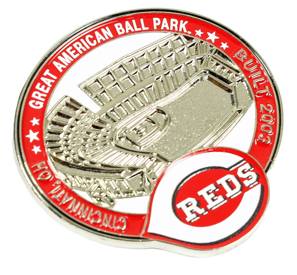 Cincinnati Reds Great American Ball Park Pin - Cincinnati, OH / Built ...