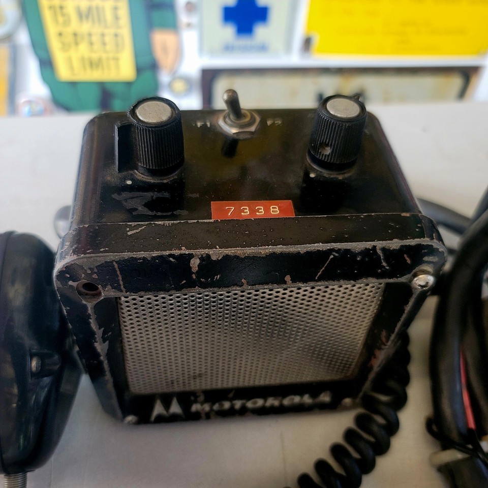 Vintage Motorola Motorcycle Police CHP Radio Control Head Harley ...