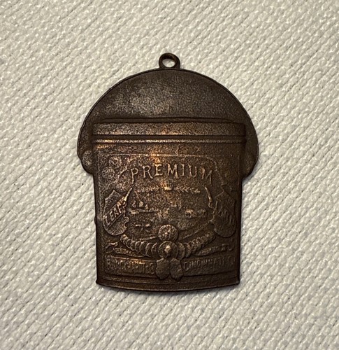 Antique CINCINNATI, OH Key Fob, Bankhardts & Co Pure Lard Cooking ...