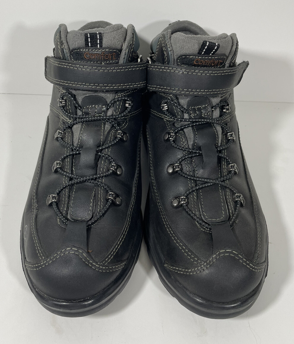 Dr. Comfort Womens Vigor Black Leather Diabetic Hikin… - Gem