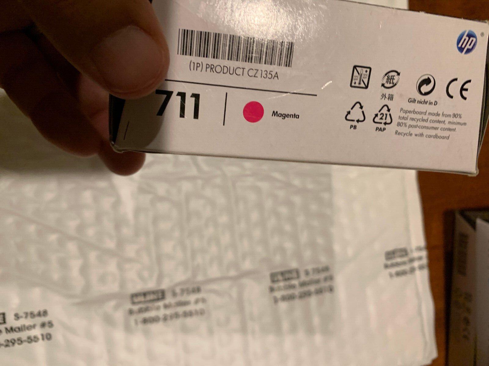 HP 711 3-pack 29-ml Magenta DesignJet Ink Cartridges, CZ135A | eBay