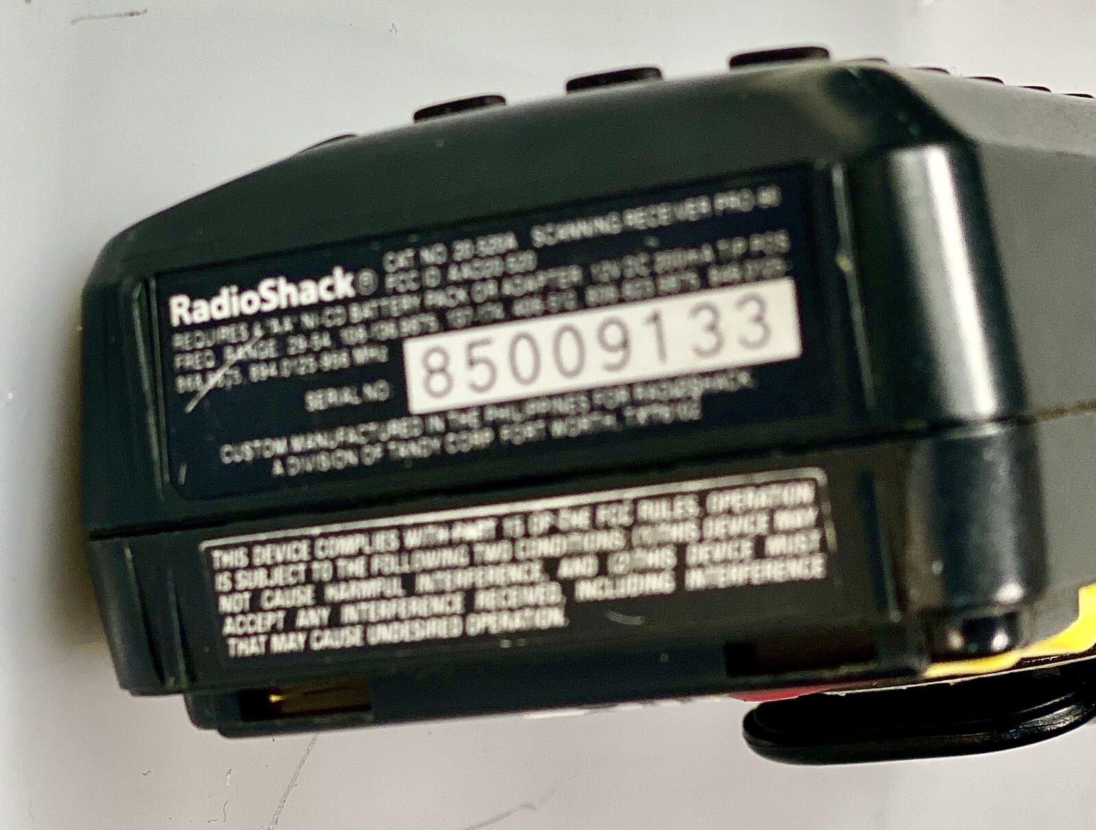 Radio Shack Pro90 Handheld Scanner 300-channel 800mhz TrunkTracker ...