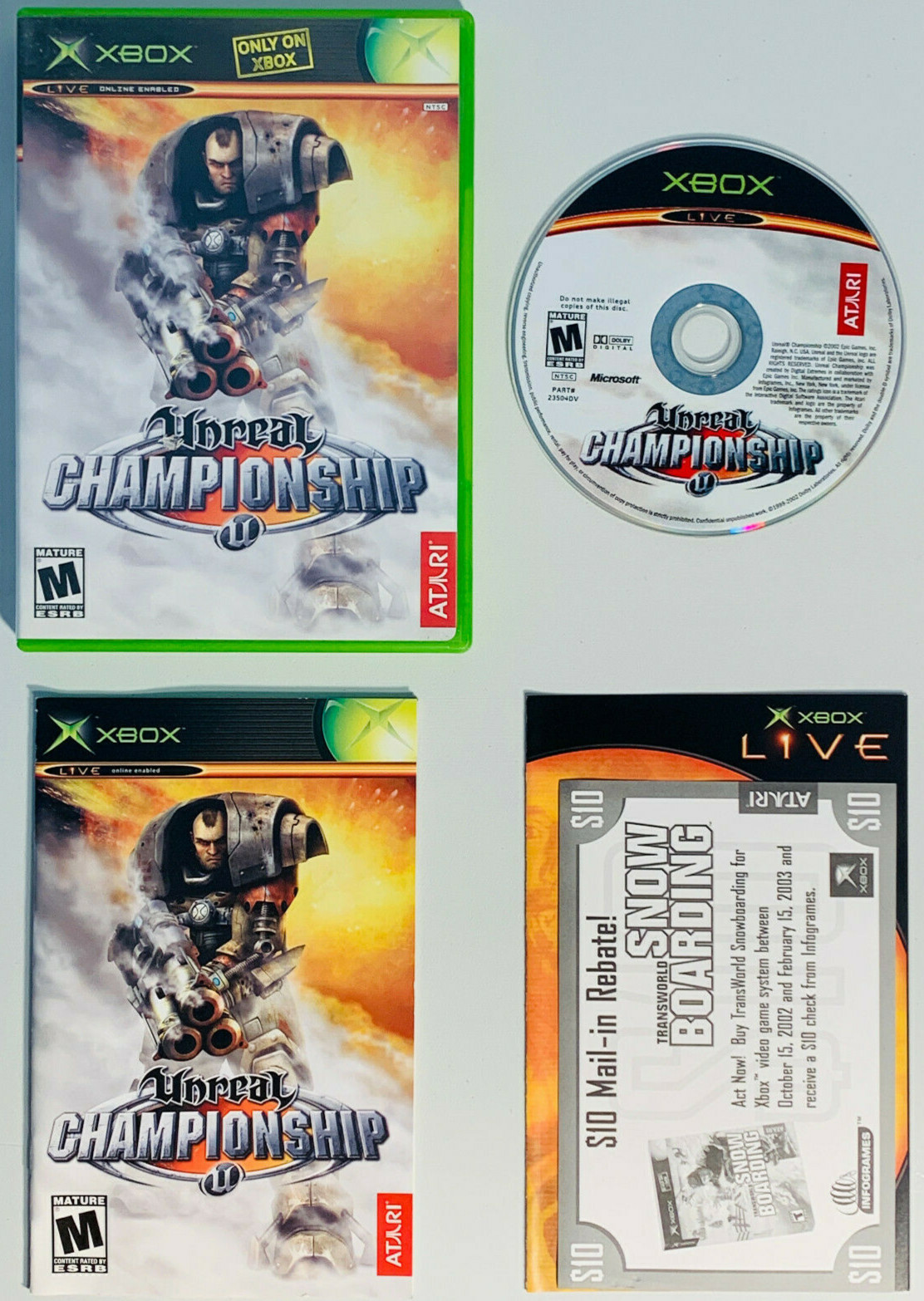 Xbox Unreal Championship COMPLETE! Original Xbox 2003 TESTED! VERY NICE ...