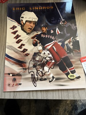 Eric Lindros Signed 8x10 Photo Autographed CAS COA Philadelphia Flyers ...