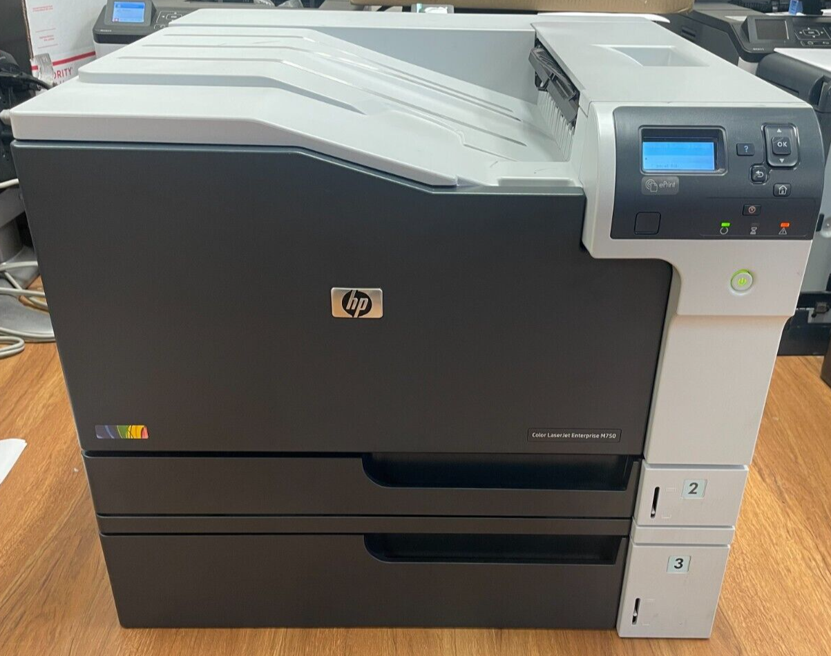 HP Color Laserjet M750 Printer D3L09A W/ OEM Toners - Low page count of ...