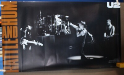 U2 Rattle and Hum Vintage US Promo Poster 20" x 34" VG Unused LAST ONE ...
