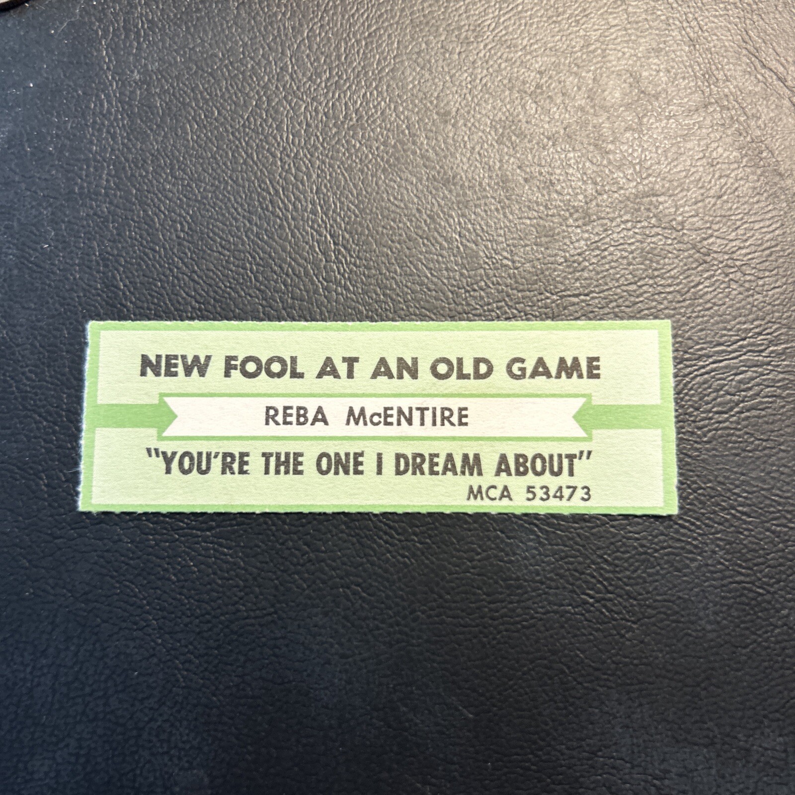 1 JUKEBOX TITLE STRIP Reba Mcentire New Fool At An Old Game Mca 45 | eBay