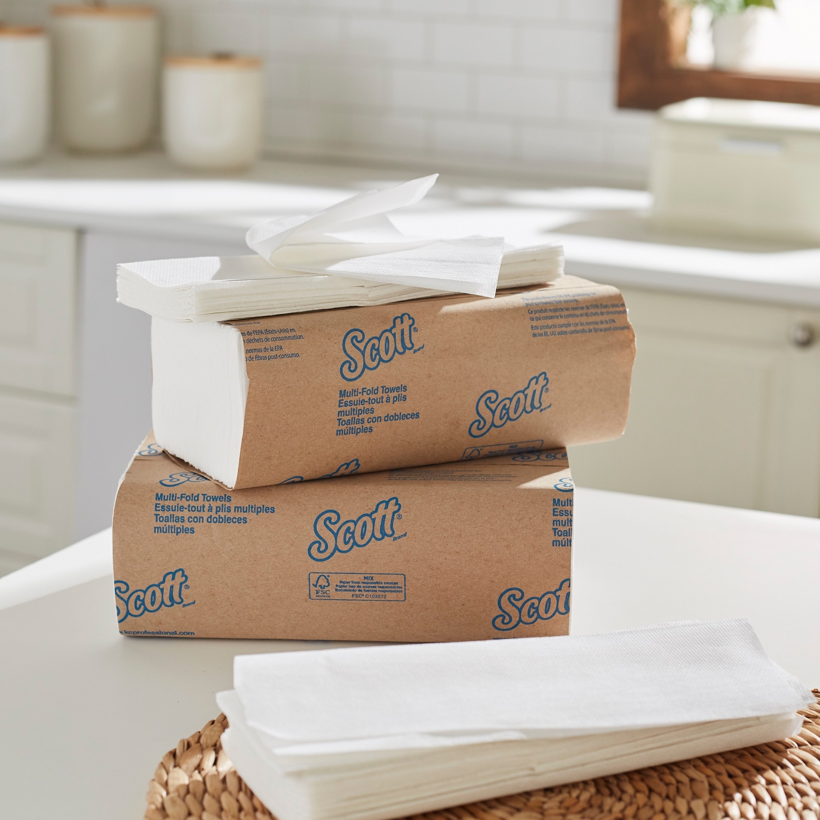 Scott Multi-Fold Paper Towels 01804 9.25"x9.5" Case of 4000 Towels | eBay
