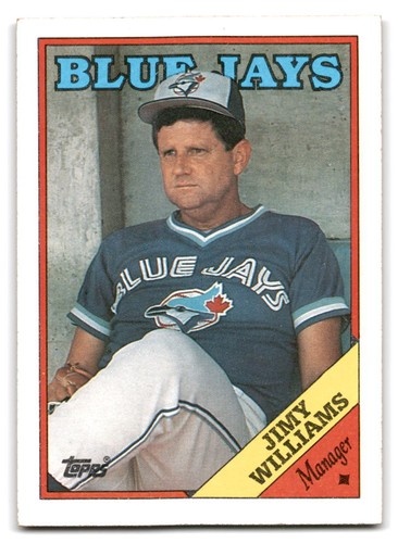Jimy Williams 1988 Topps #314 Toronto Blue Jays BASEBALL | eBay