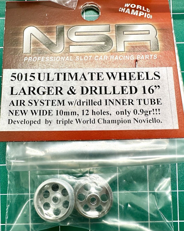 NSR Slot Car Aluminum Wheel & Rubber Tire Set - 3/32" Axle Size | eBay