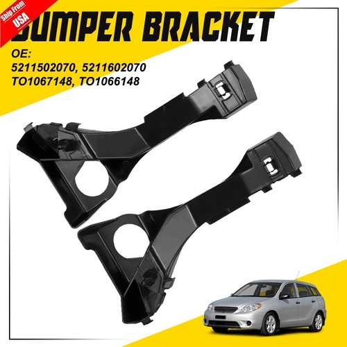 Pack of 2 Bumper Support Brackets For 2003-2008 Toyota Matrix Front ...