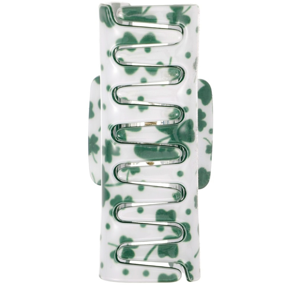 Claw Clip Shamrock Pattern Hair Clamp Decorative Claw Clip St Patricks ...