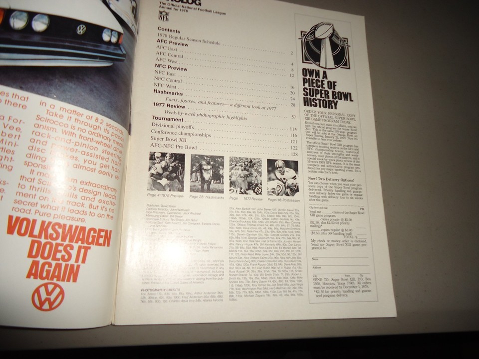 Walter Payton Franco Harris Roger Staubach 1978 PROLOG NFL previews ...