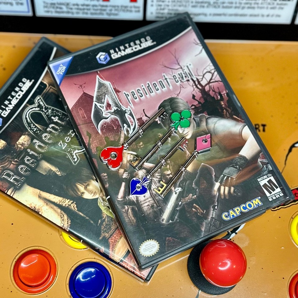 Resident Evil 2 Collectible Keys Set Heart Diamond Spade Club Replica ...
