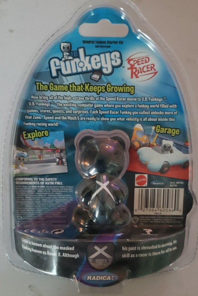 UB Funkeys Speed Racer, Racer X Variant Very Rare. Radica Factory ...