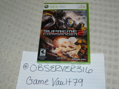 Supreme Commander 2 (Microsoft Xbox 360, 2010) NEW SEALED 662248909165 ...