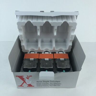 Xerox Boxes 108R00493 108R493 3 Staple Cartridges=Total 15,000 OEM Hg27 ...