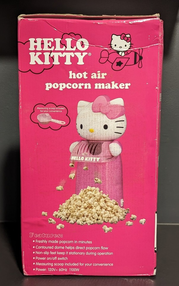 HELLO KITTY PINK ELECTRONIC AIR POPCORN MAKER MACHINE 2016 - NEW ...