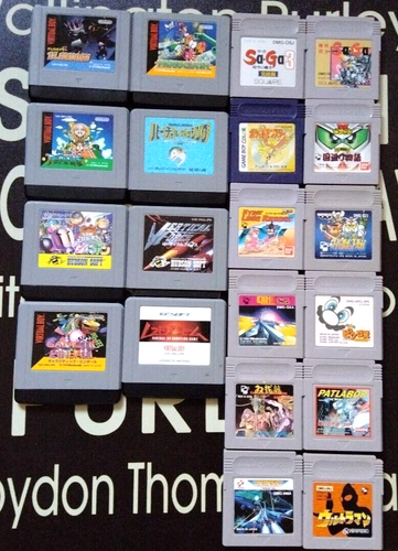 Nintendo Virtual Boy Game 8pcs + Gameboy 12pcs Lot of 20 Cassettes ...