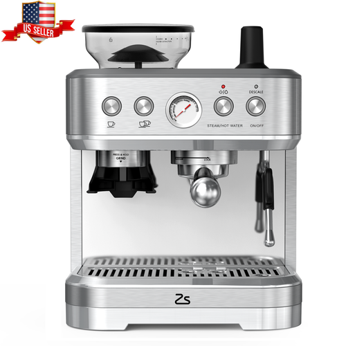 15 Bar Automatic Espresso Coffee Machine w/ 77 Fluid Ounces (2.3L ...