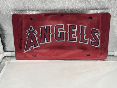 Los Angeles Angels MLB Red Acrylic Lasercut License Plate Wincraft | eBay