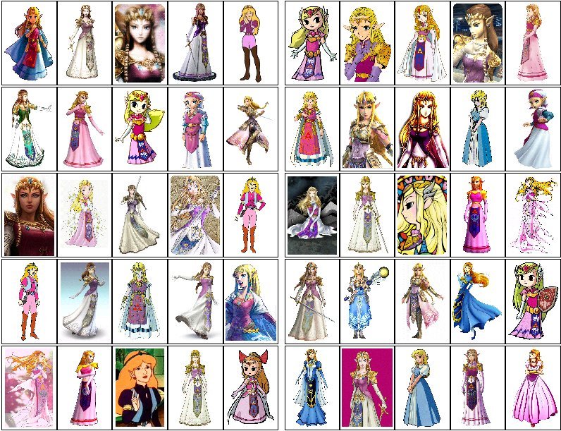 50 DIFFERENT LEGEND OF ZELDA LINK STICKERS 8x10 SHEET | eBay