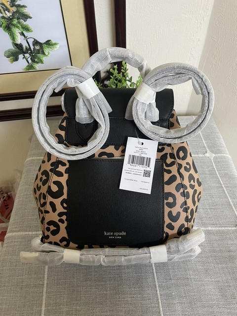 Kate Spade Adel Women's Backpack, Medium - K8464 (Leopard) for sale ...