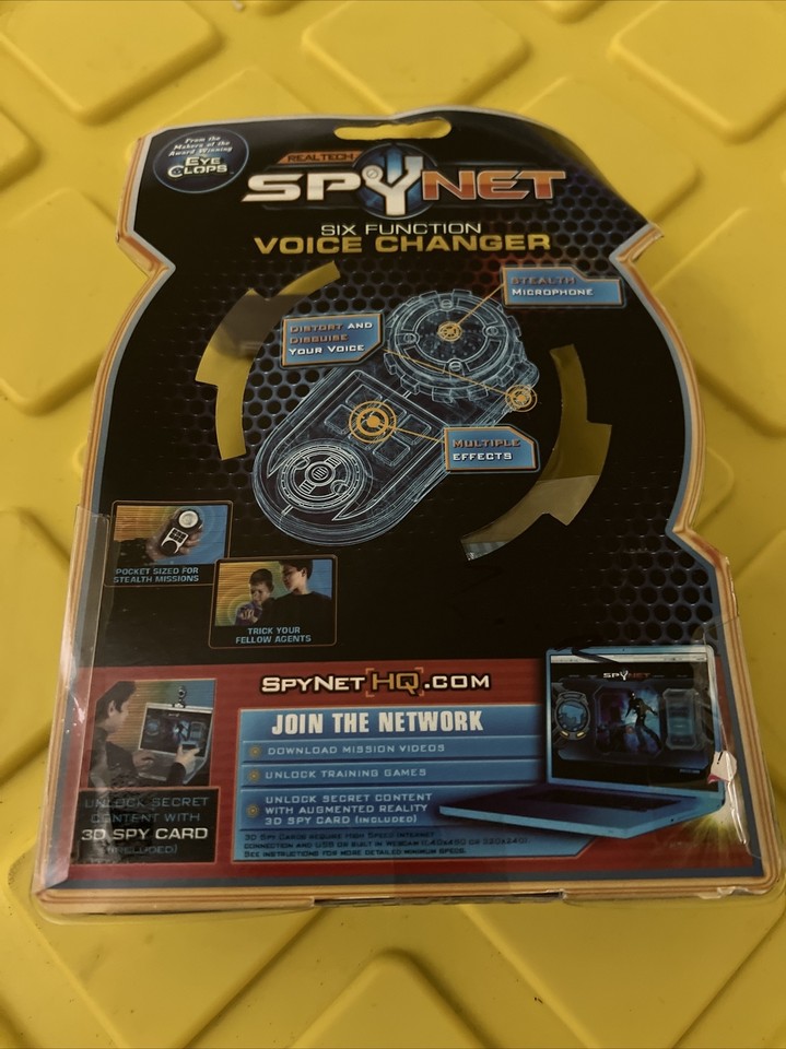 SPYNET Voice Changer Real Tech Six Function Disguise Voice 2010 Jakks ...