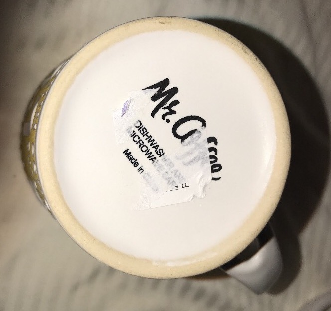 4 Mr. Coffee Ceramic Mugs Cups Cappuccino Americano Frappuccino Latte w ...