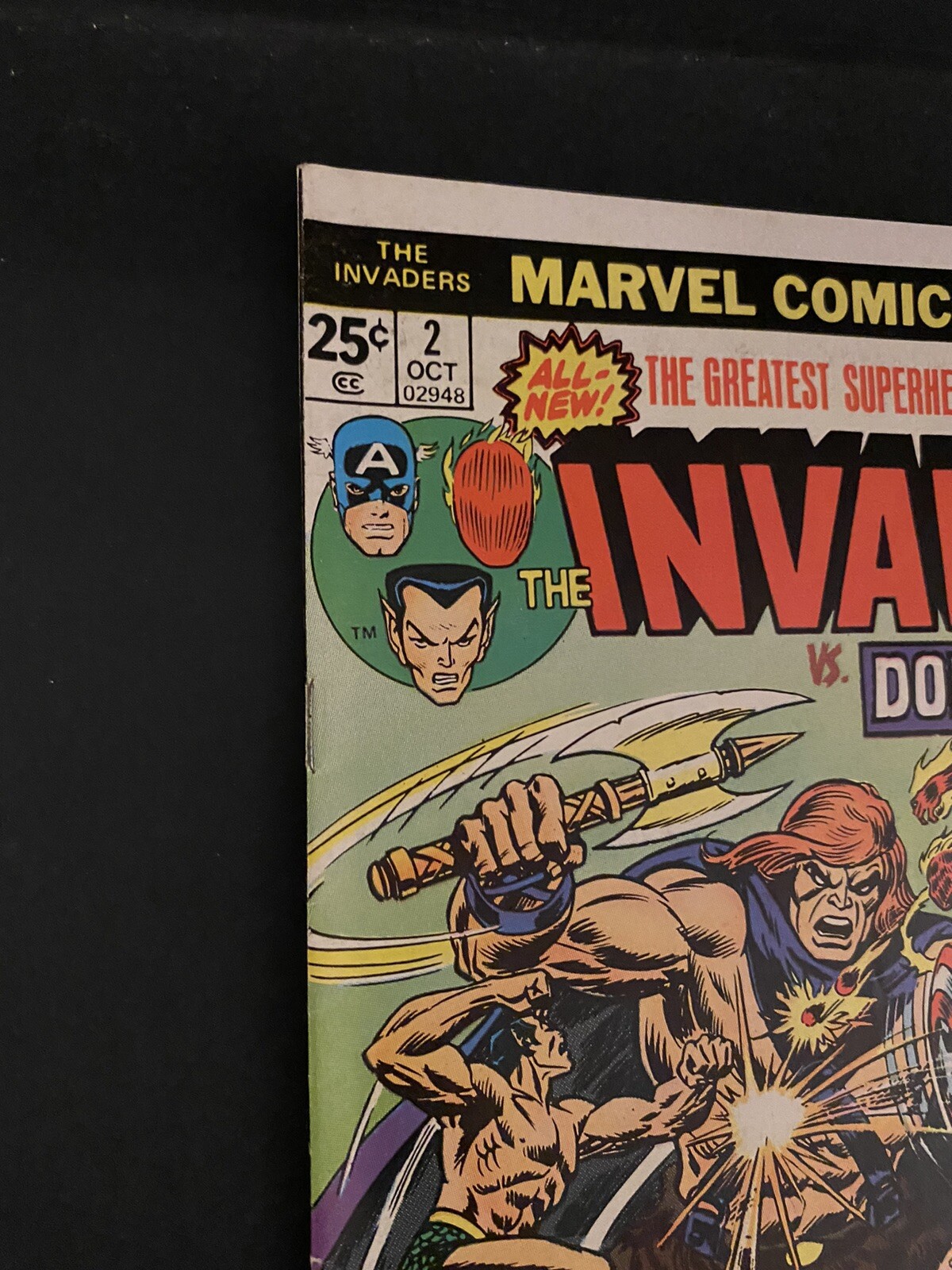 Invaders #2 - vs. Donar God of the Storms Marvel Bronze Age - 1975 ...