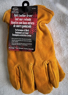 Boss Manufacturing Company Work Split Leather Driver Gloves Size X ...
