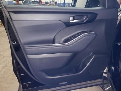 20 21 22 23 Toyota Highlander Left Front Door Trim Panel Vinyl Black ...