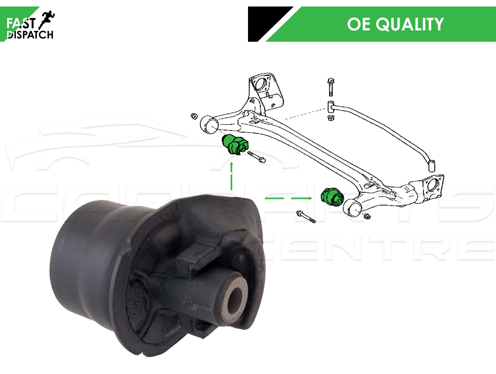 FOR TOYOTA COROLLA VERSO 2004-2009 REAR TRAILING ARM AXLE CROSSMEMBER ...