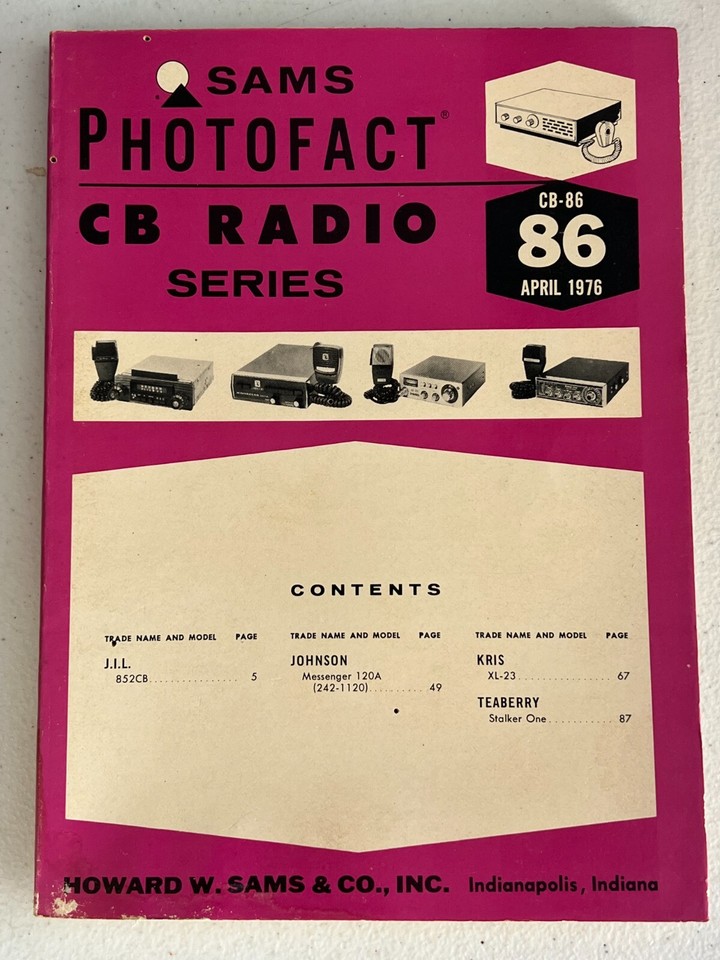 Sams Photofact Manuals CB Radio Series Instruction Sam’s VTG CB-68 to CB-155 | eBay