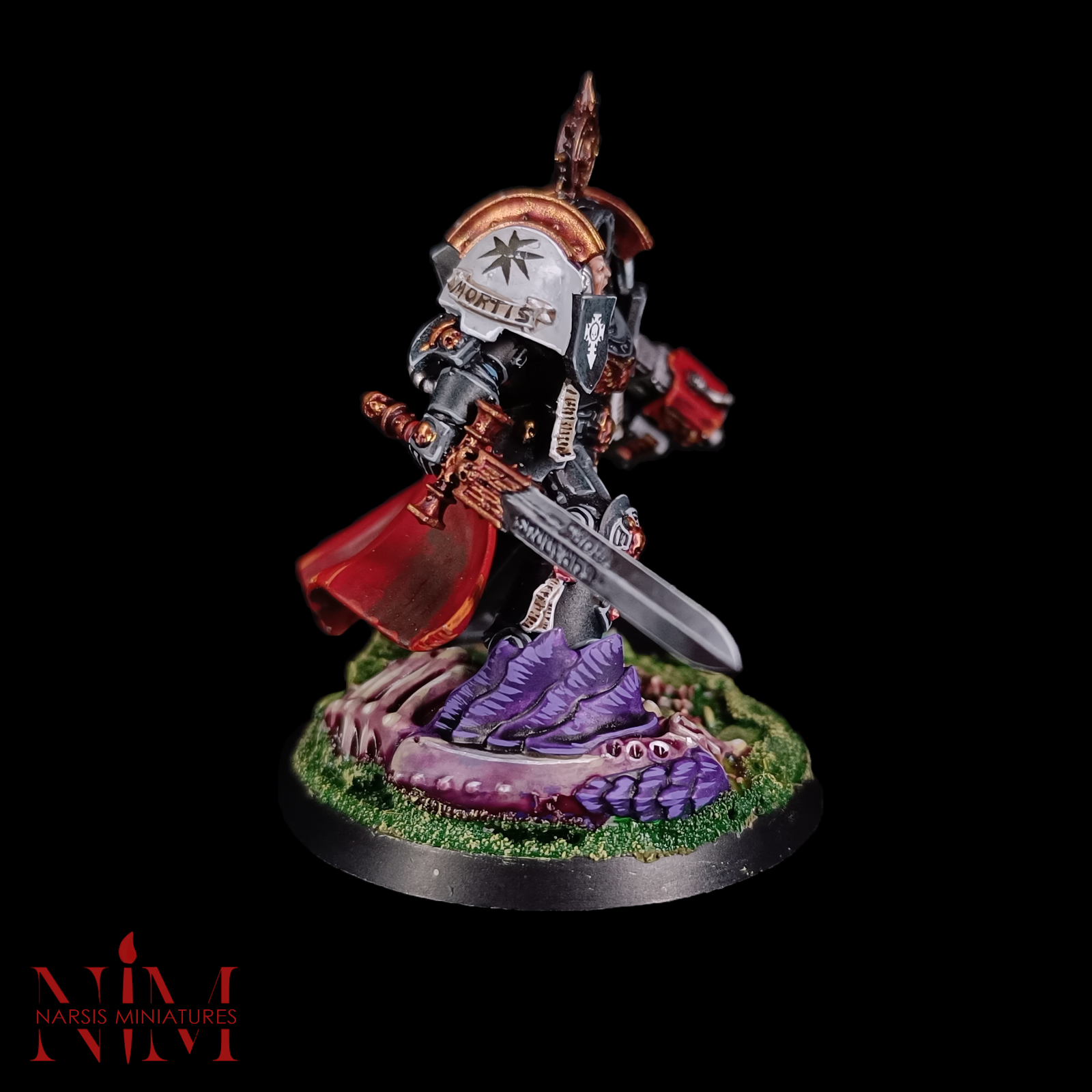 Warhammer 40k painted Black Templars captain in terminator armour | eBay