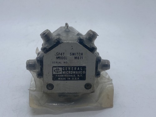 LOT OF 2 General Microwave M871 SP4T Switch NEW | eBay