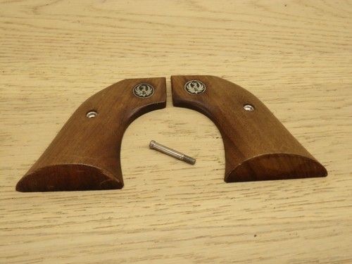Ruger New Model Single Six .22LR Factory Wood Grips w/ Screw | eBay