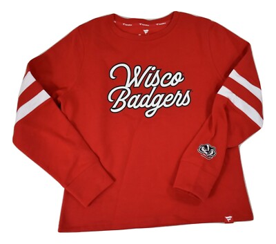 Fanatics Womens Wisconsin Badgers Madison Wisco Sweathshirt New M | eBay