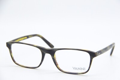 NEW VANNI V1293 A431 MATTE GRAY BROWN AUTHENTIC EYEGLASSES FRAMES 54-19 ...