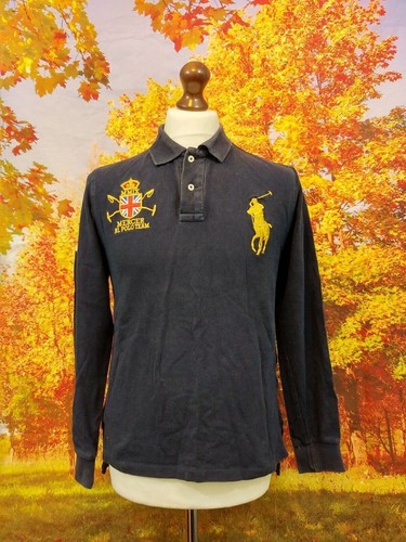 Polo Ralph Lauren Mercer Team blue long sleeve Polo Shirt. UK men's ...