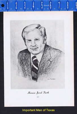 HERMAN JARED SMITH, Land Developer, Fort Worth, Men of Texas Portrait ...