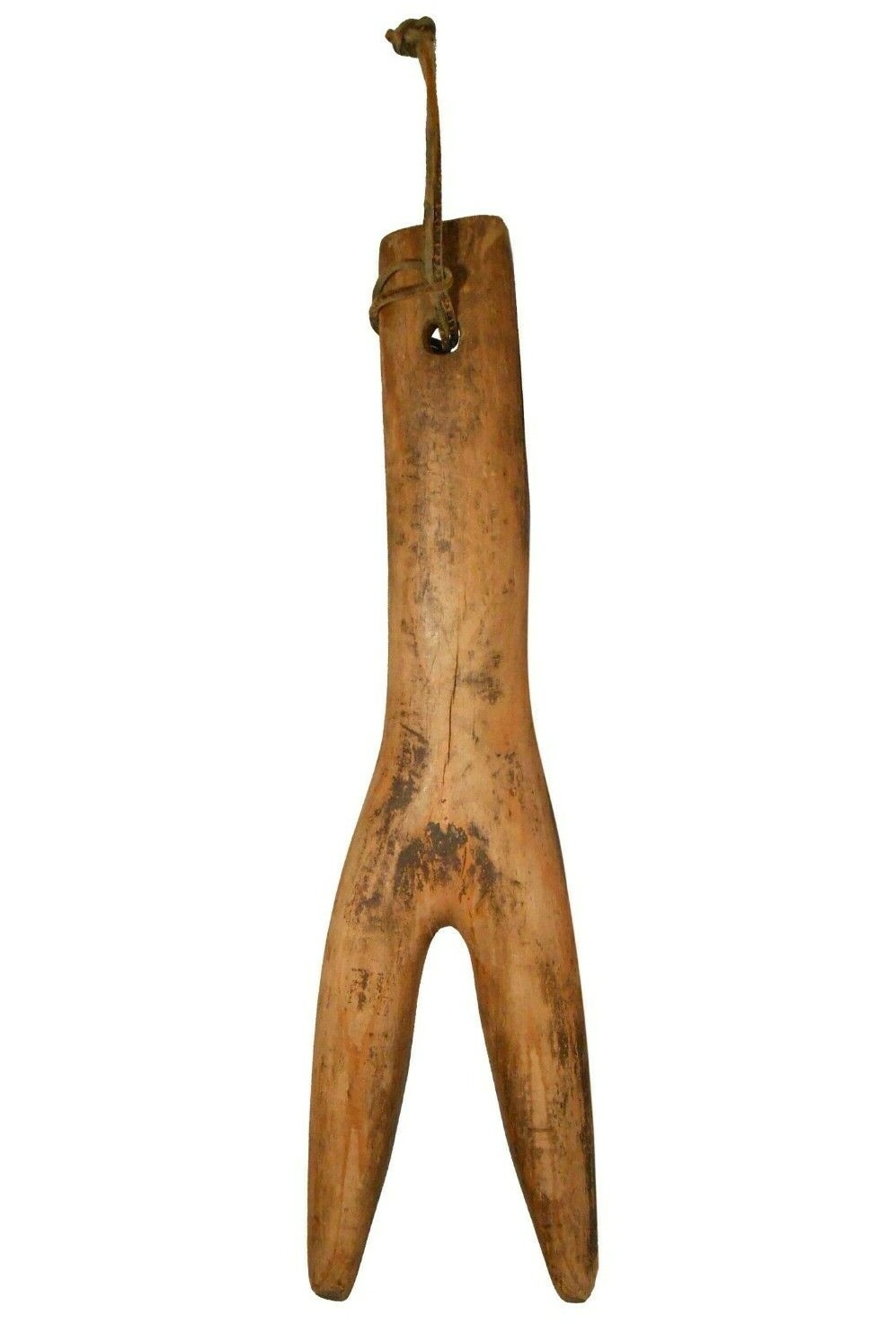 SCARCE EARLY-MID 19TH C AMERICAN ANTIQUE NEW ENGLAND PRIMITIVE ROOT WD ...