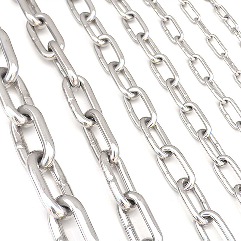 304 Stainless Steel Short /Long Link Chain Welded Security Link Hanging ...