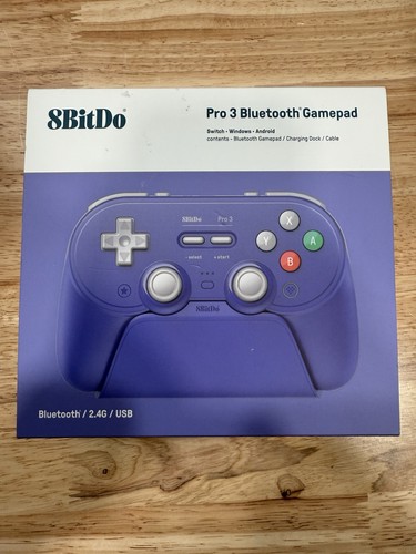 8BitDo Pro 3 Bluetooth Gamepad - Purple | eBay