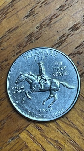 1787 1999 “D” Delaware *FIRST STATE QUARTER DOLLAR* Coin W/ Caesar ...