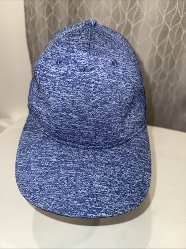 Blue Heather Knit Hat Cap Hook Loop Outdoor Cap EUC | eBay