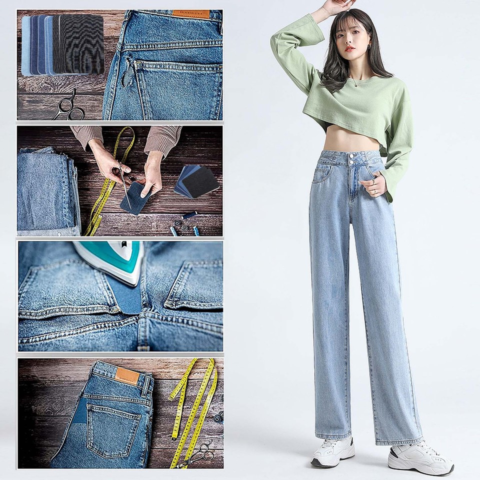 10Pcs Thermal Sticky Iron On Mending Patches Jeans Bag Hat Repair Decor ...