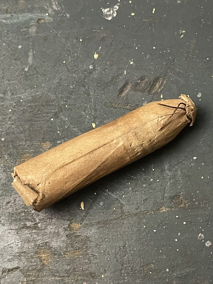 Original Civil War Non-Excavated Bullets in Paper - Cartridge Box ...