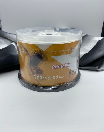 LG 50 TUB 80min 700mb Blank CD-R Spindle Roll 52x Max Inkjet Printable ...